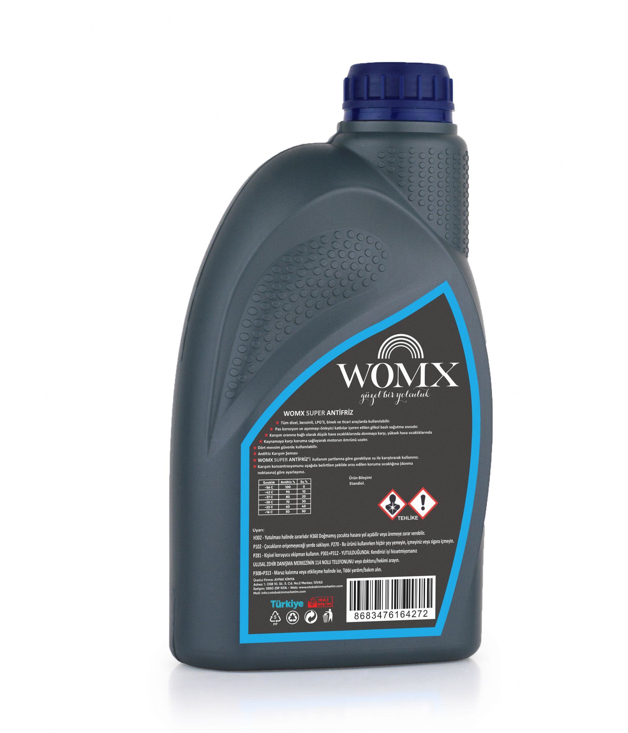 WOMX - -56 Derece Süper Antifriz 1 lt