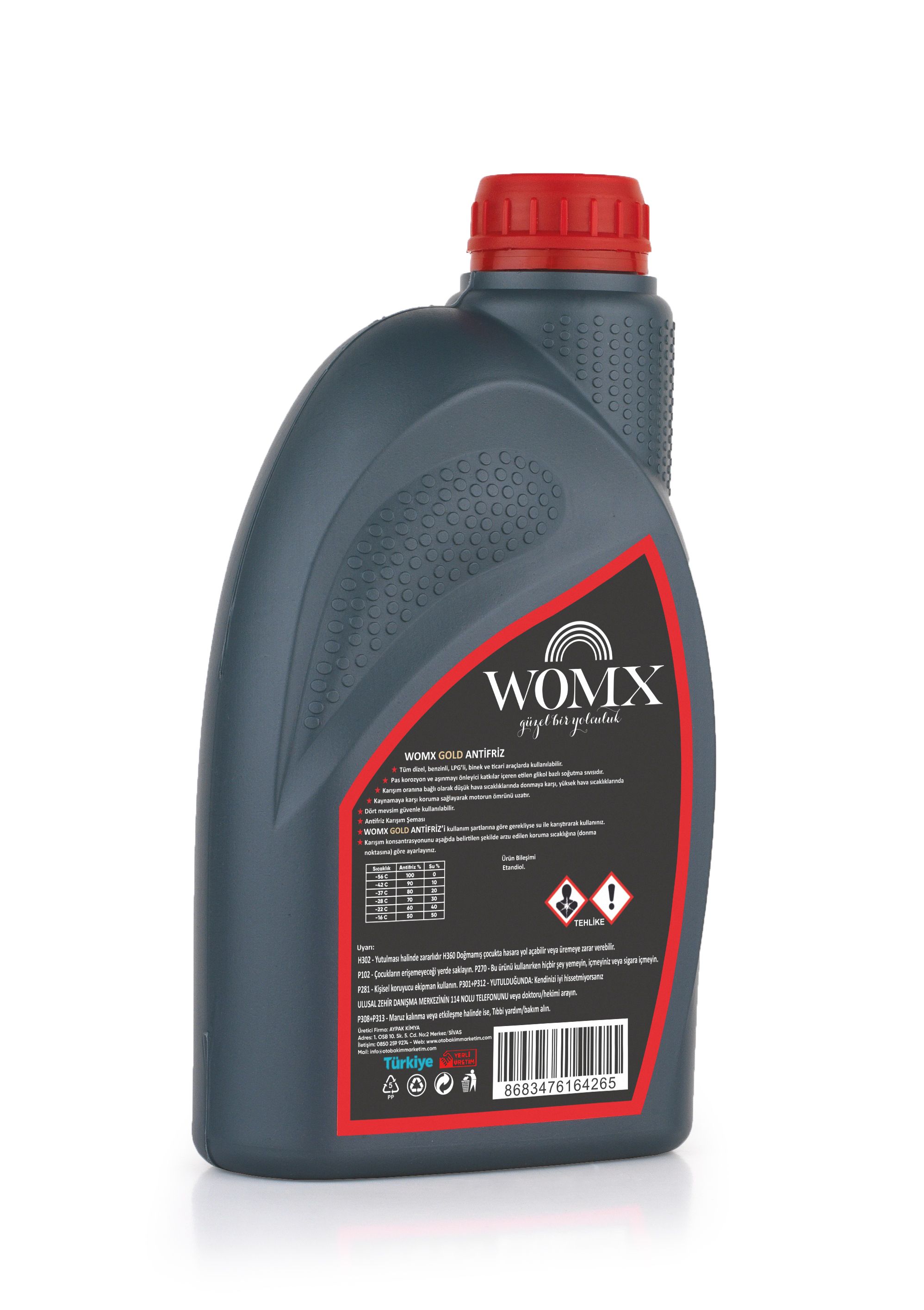 WOMX - -37 Derece Gold Antifriz 1 lt