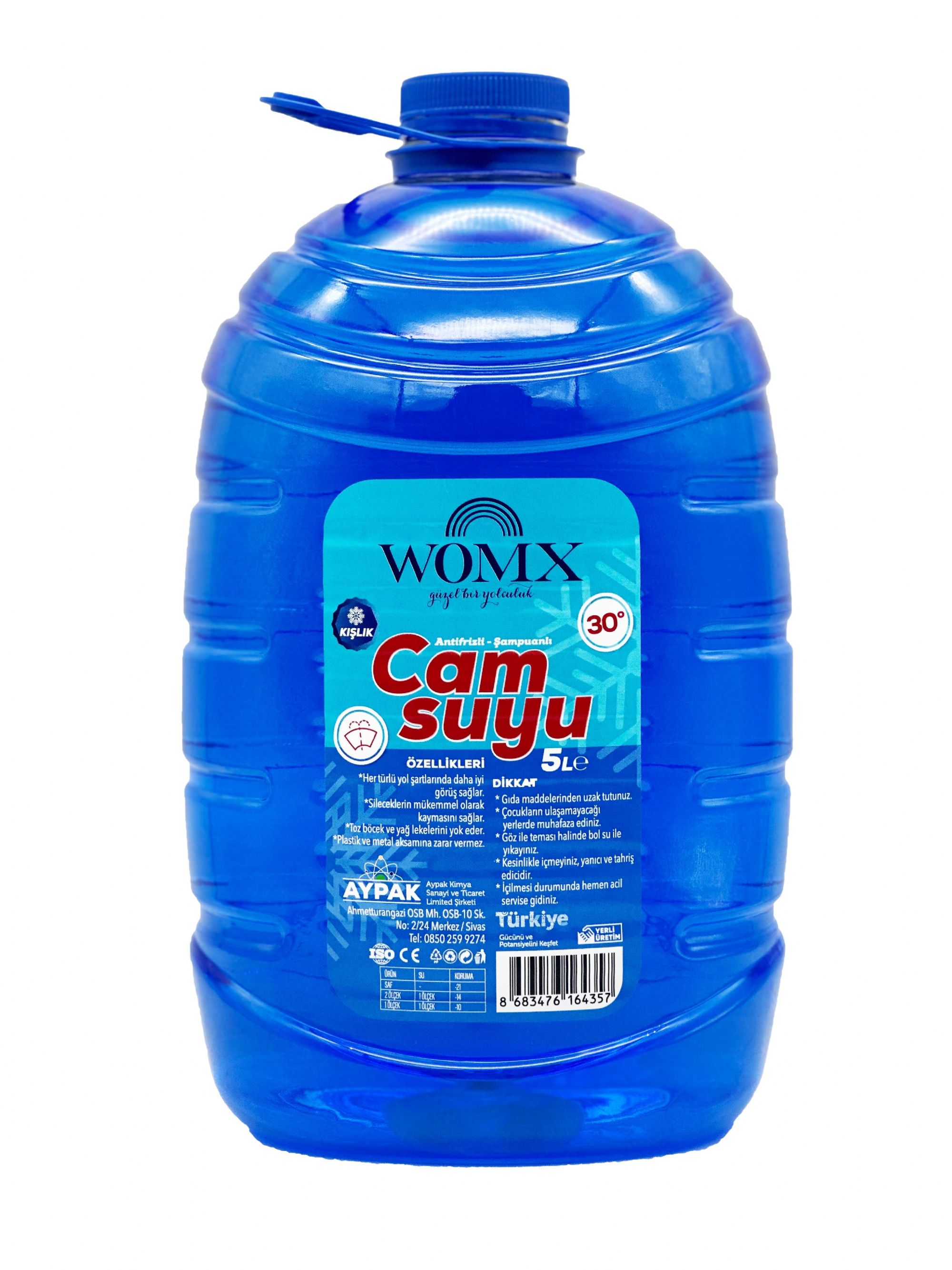 WOMX - 30 Derece Kışlık Cam Suyu 5 lt